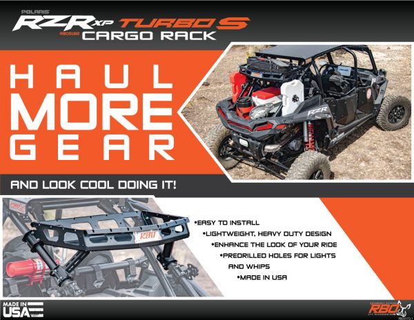 Polaris RZR XP Turbo S UTV Cargo Rack - RazorBack Offroad™