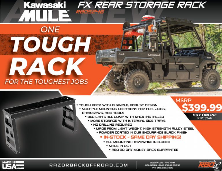 Kawasaki Mule FX Rear Storage Rack - RBO™