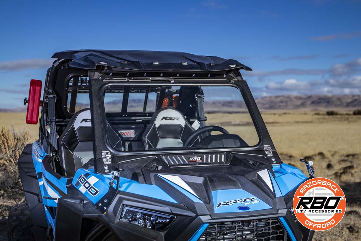 Folding Glass Windshield for Polaris RZR 1000 - Razorback Offroad™