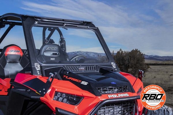 Polaris RZR XP Turbo S Folding Glass Windshield - Razorback Offroad™
