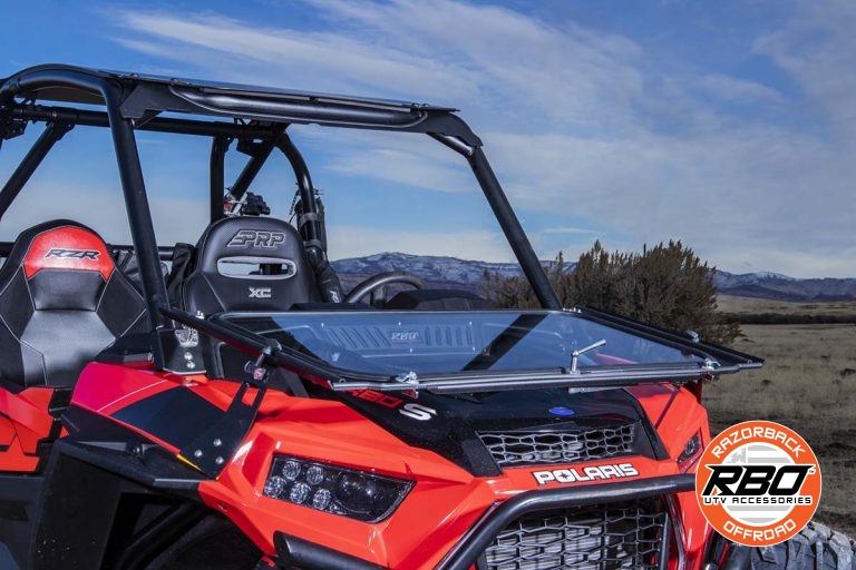 Polaris RZR XP Turbo S Folding Glass Windshield - Razorback Offroad™