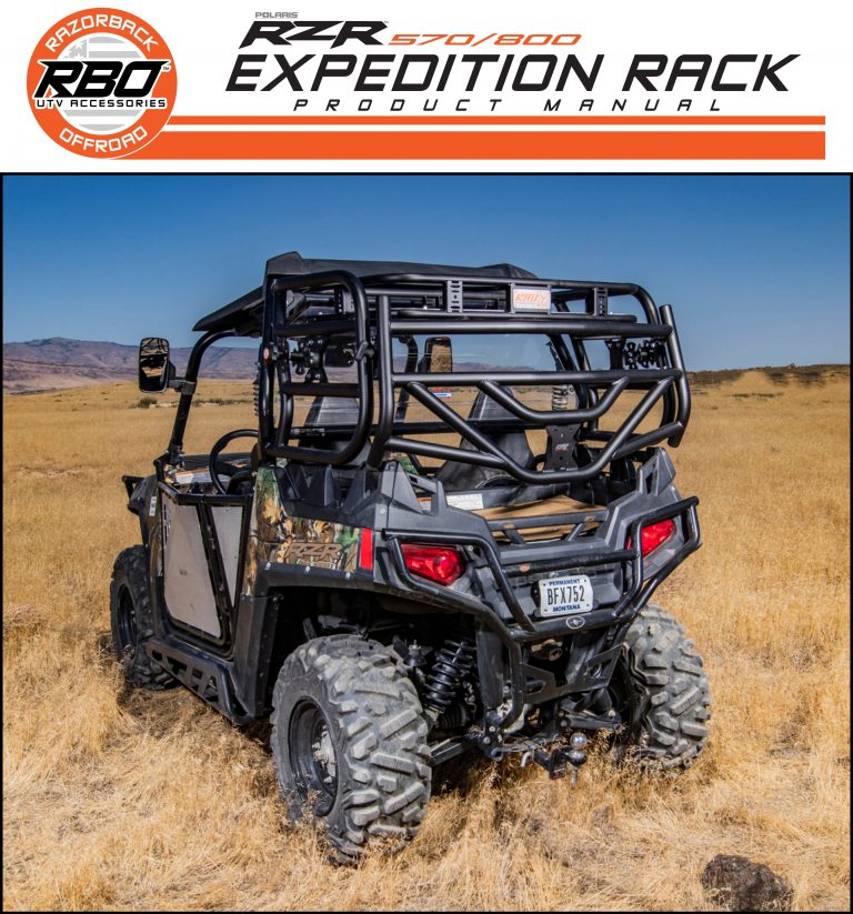 Installation and Operations Manuals - RazorBack Offroad™