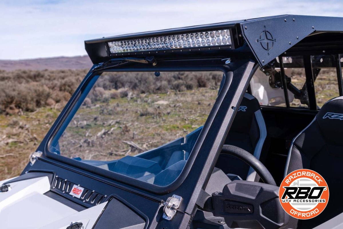 2021 - 2023 Ultimate™ RZR Trail Folding Glass Windshield - RazorBack ...