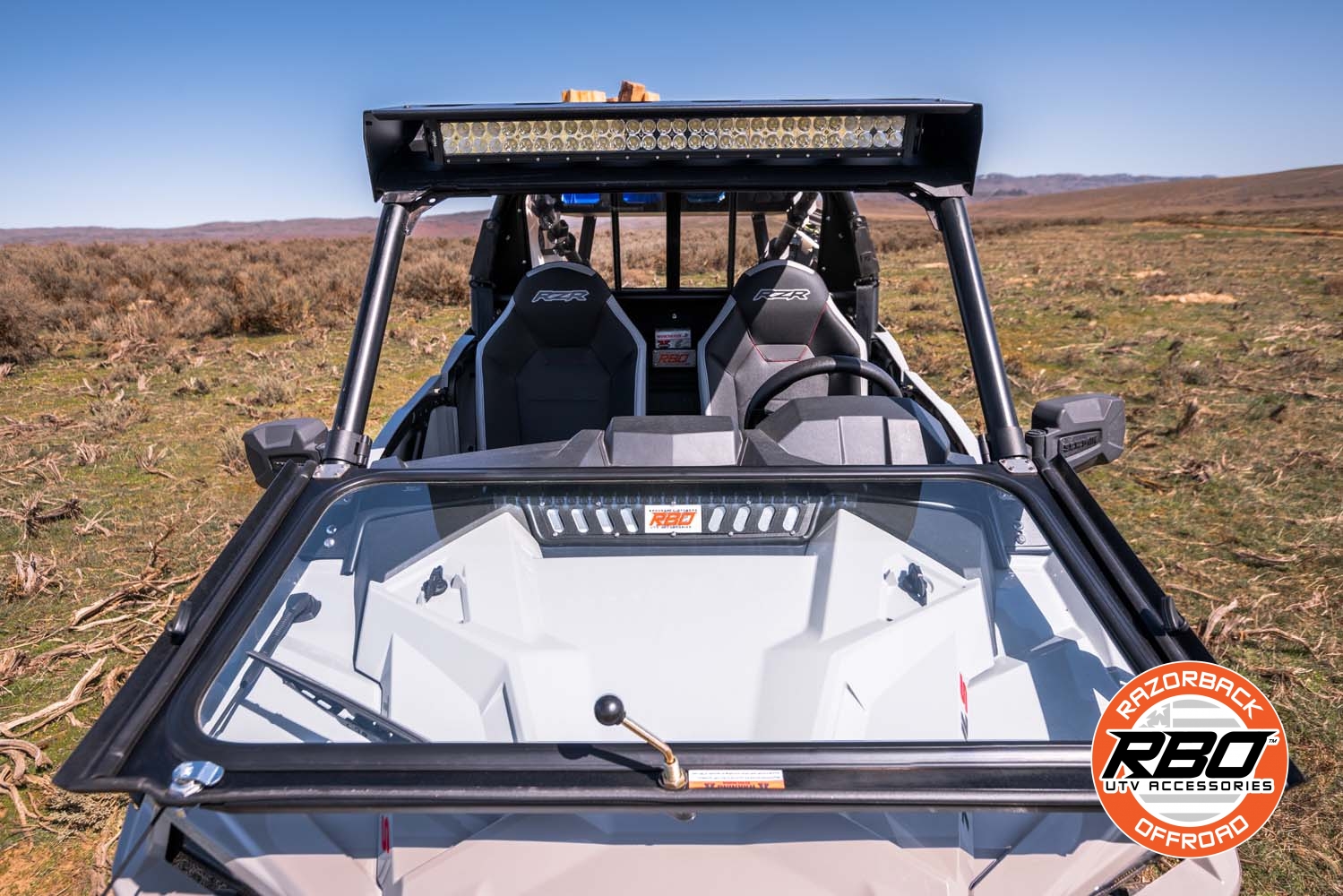 2021 - 2023 Ultimate™ RZR Trail Folding Glass Windshield - RazorBack ...